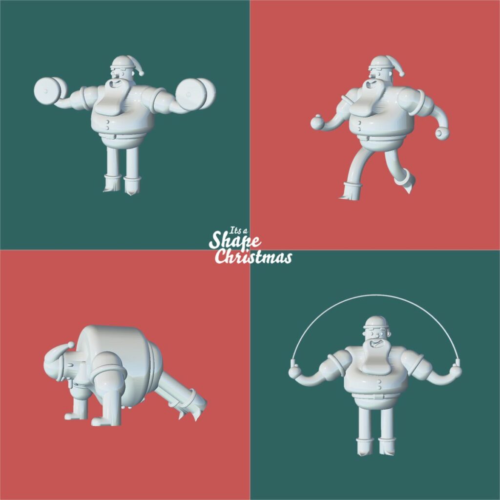 It’s a Shape Christmas: Free Santa models to 3D Print