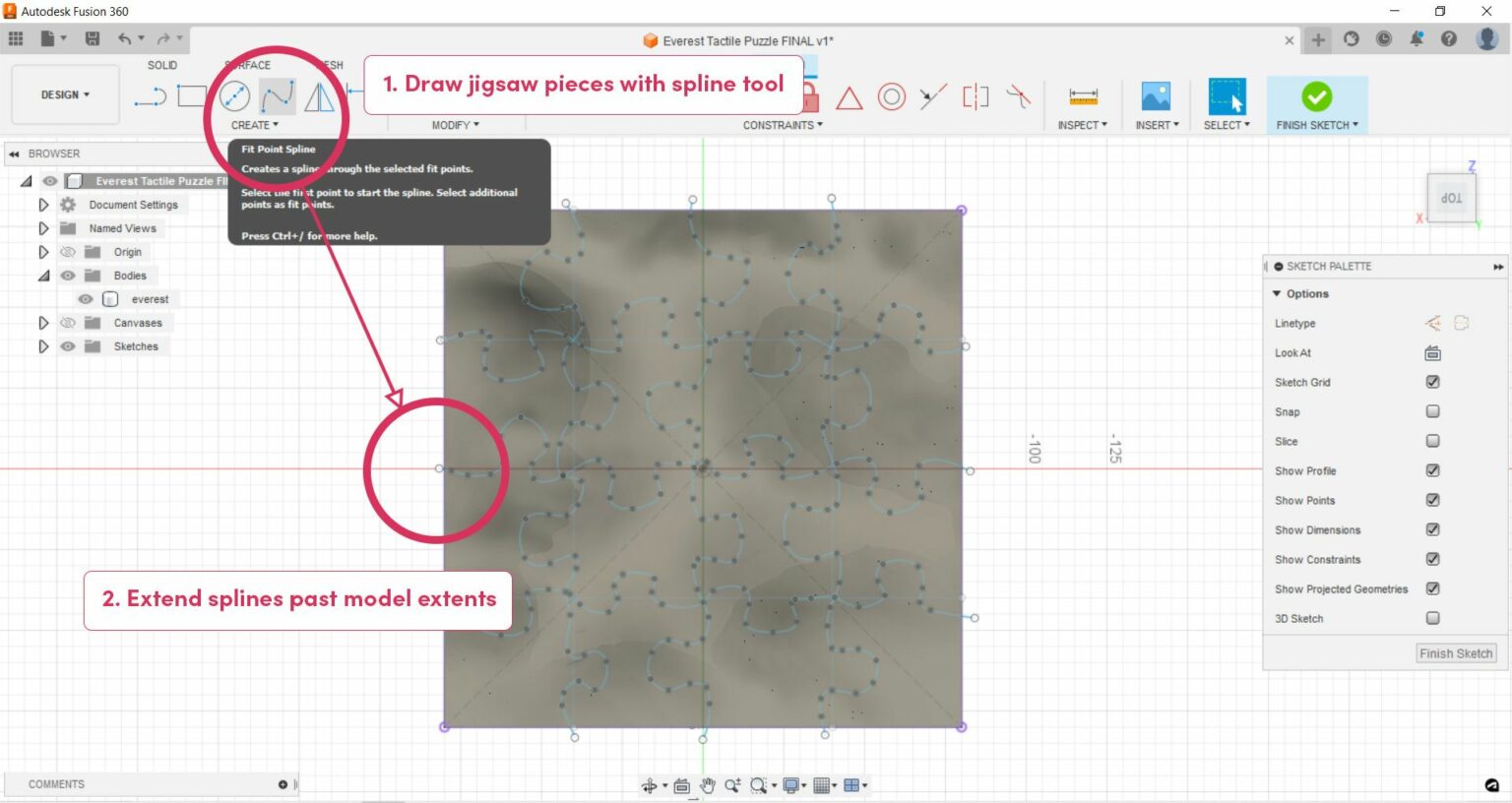 Designing 3D Jigsaw Puzzles in Fusion 360
