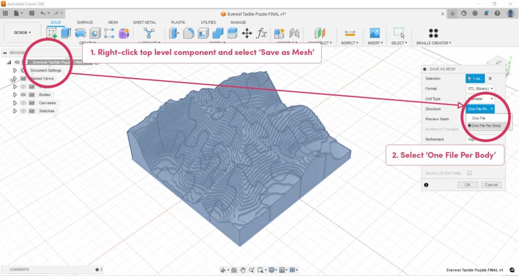Designing 3D Jigsaw Puzzles in Fusion 360