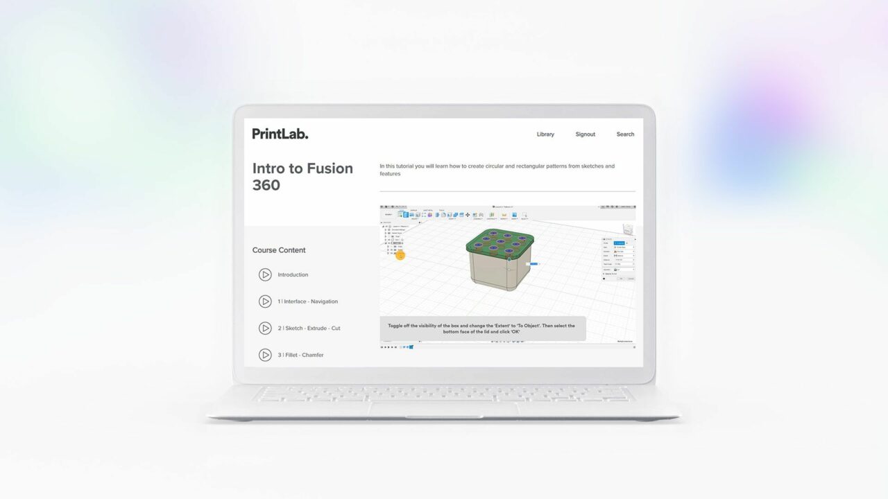 PrintLab's Intro to Fusion 360 Course