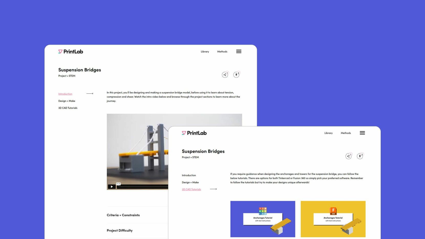 Suspension Bridges 3D Printing Project | PrintLab