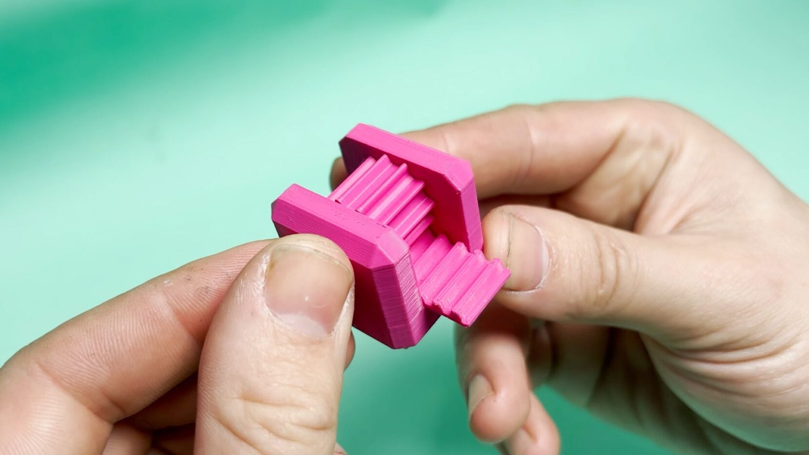 3D Printed Rack and Pinion Mechanism Cube | PrintLab