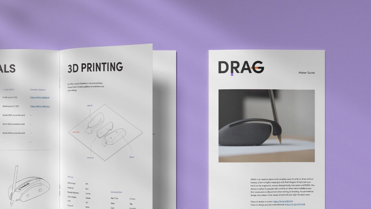 Introducing our Assistive Writing and Drawing Device - DRAG - PrintLab