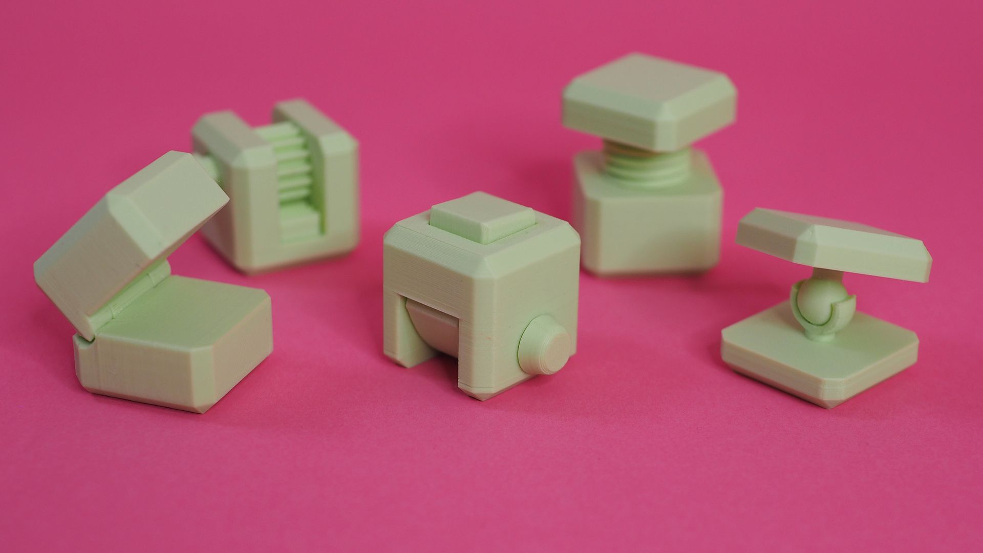 FREE Download - 3D Printed Mechanism Cubes | PrintLab