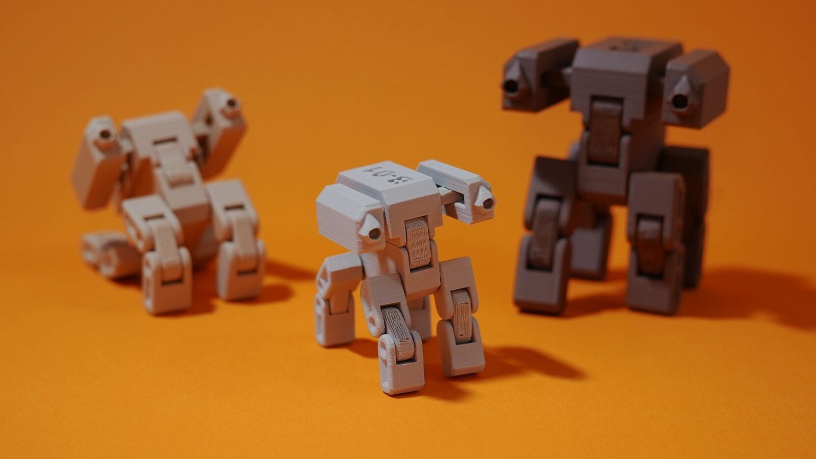 BoxBot B-01 | 3D Printable Print-in-Place Robot Figurine